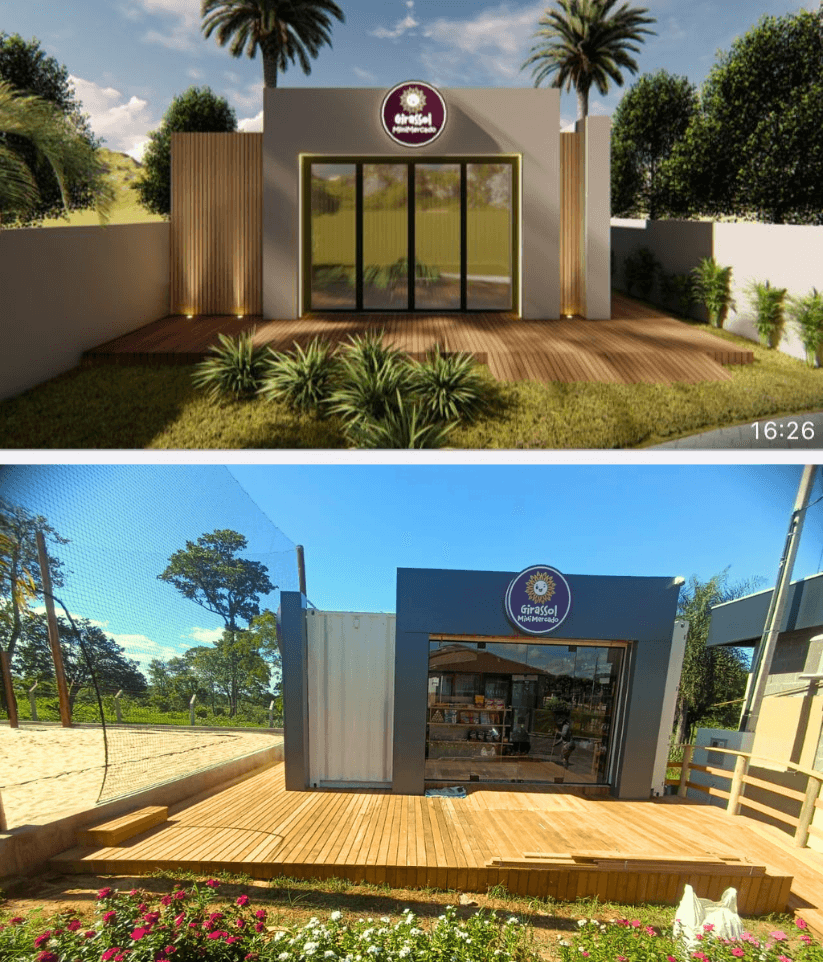 MINI MERCADO EM CONTAINER | Container Modular